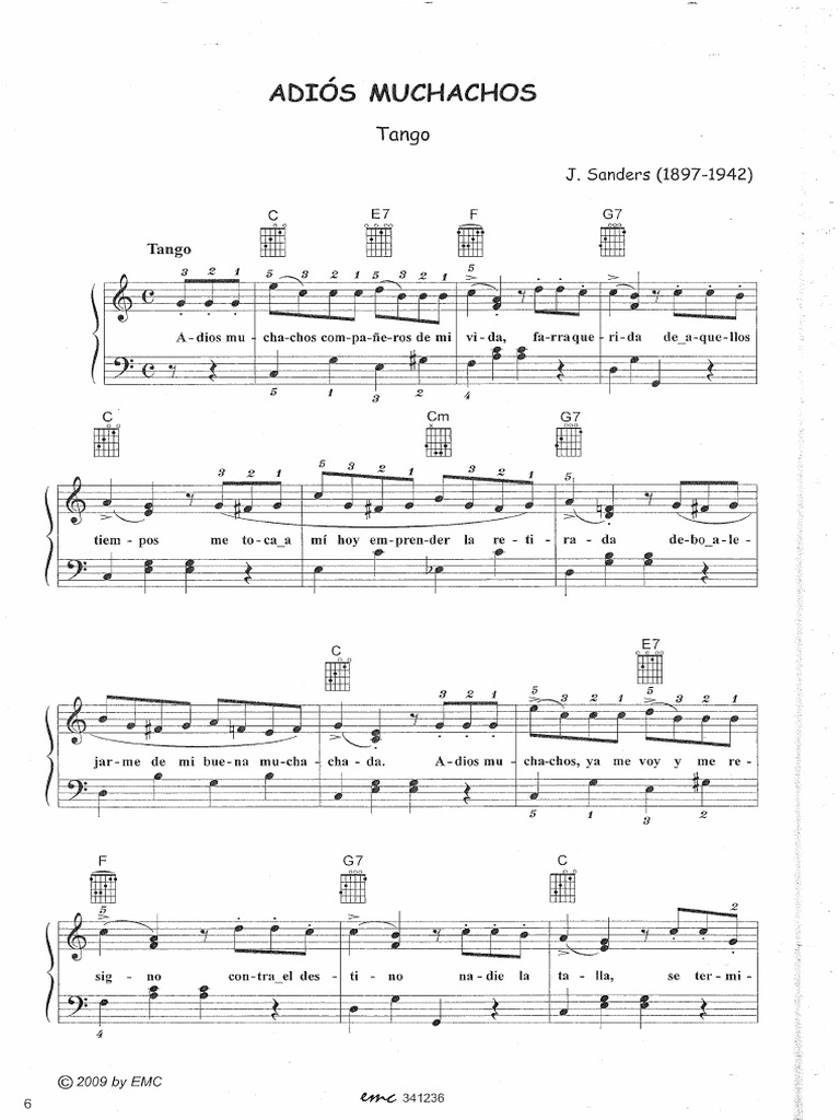 Adios Muchachos Piano | PDF