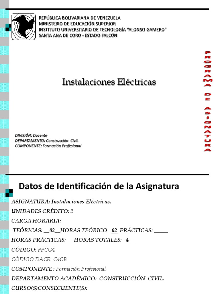 Instalaciones El Ctricas Ap | PDF | voltaje | Resistencia Eléctrica y Conductancia