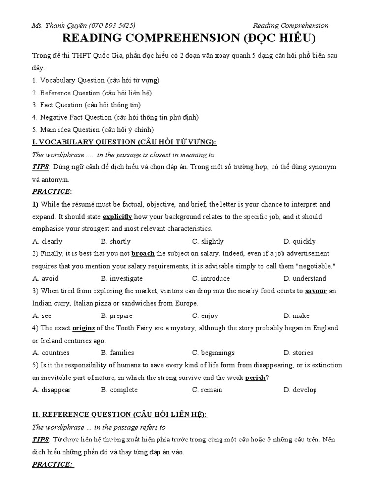 Reading Comprehension New | PDF | Meteoroid | Tropical Cyclones