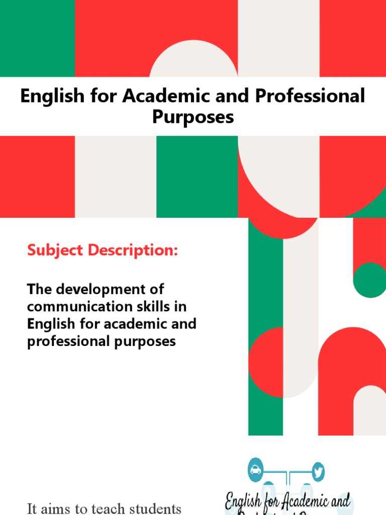 Introduction To English For Academic and Professional Purposes | PDF