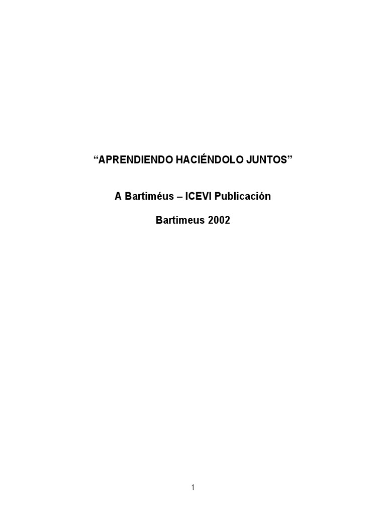 Libro Aprendiendo Haciendolo Juntos | PDF | Aprendizaje | Plan de estudios