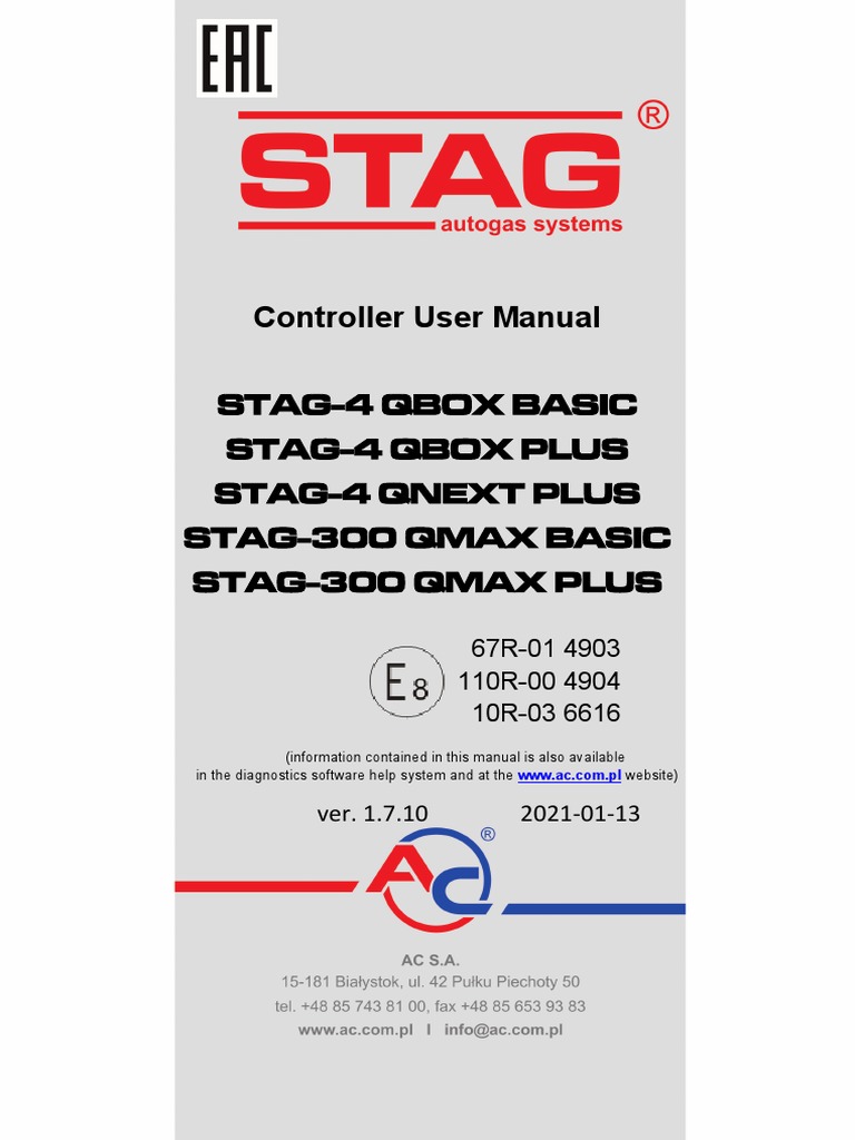 STAG-4 QBOX Controller Manual | PDF | Fuel Injection | Manufactured Goods