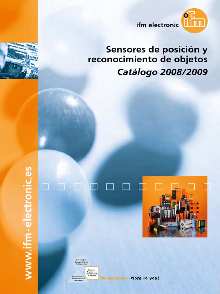 Ifm Position Sensor Catalogo | PDF | Electrical Connector | Components
