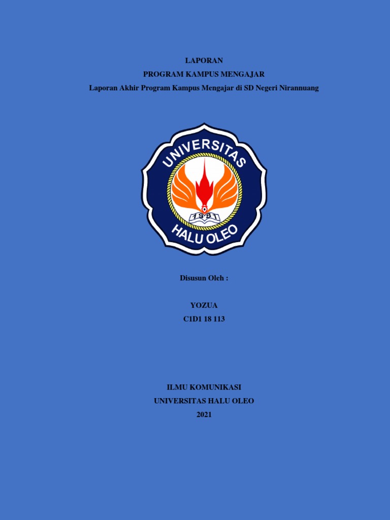 Laporan Kampus Merdeka "Kampus Mengajar Angkatan 1 2021" | PDF