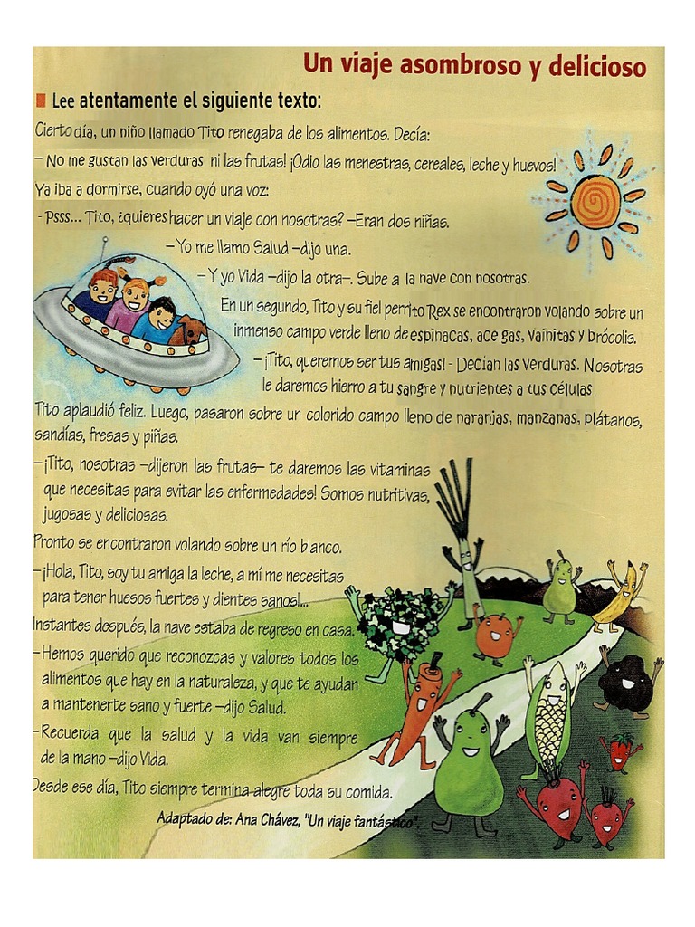 Lectura de Los Alimentos | PDF