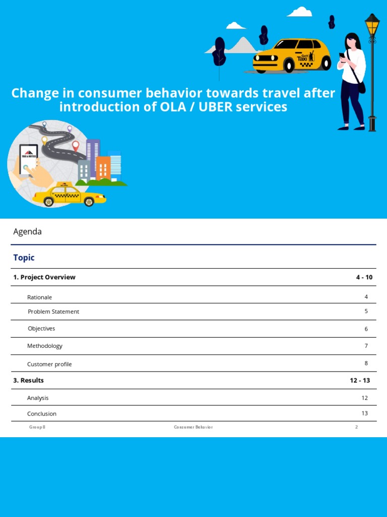 Change in Consumer Behavior Towards Travel After Introduction of OLA ...