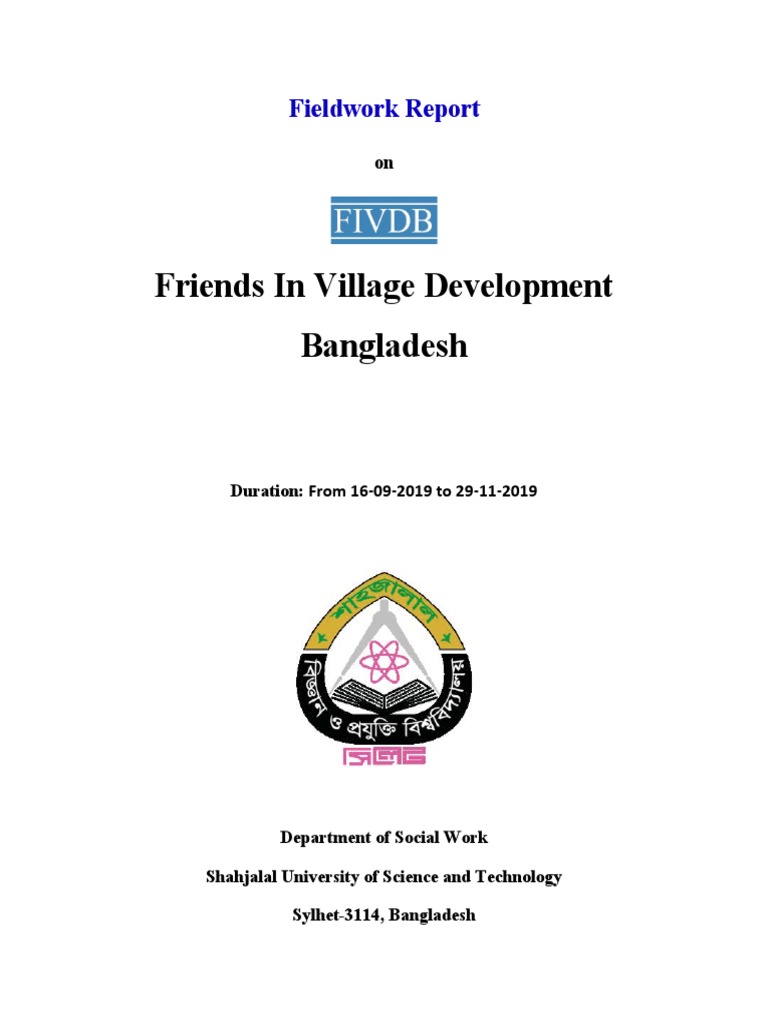 Students Fieldwork Report Format | PDF