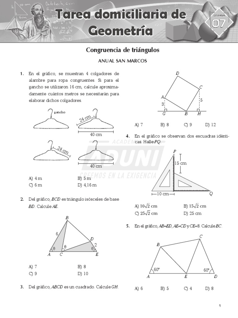 G ASM Sema7 Dom | PDF | Geometría euclidiana | Geometría del plano euclidiano