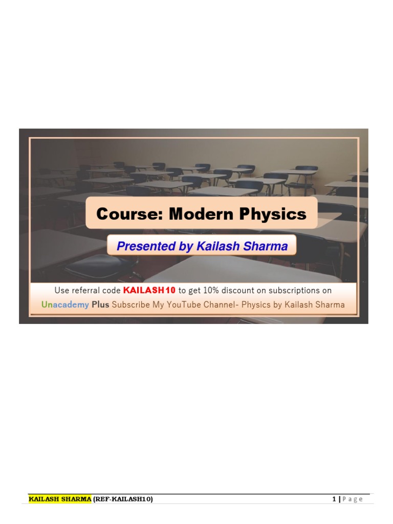 Sheet of Modern Physics Student Copy With Ans 02-09-2021 1631011715226 ...