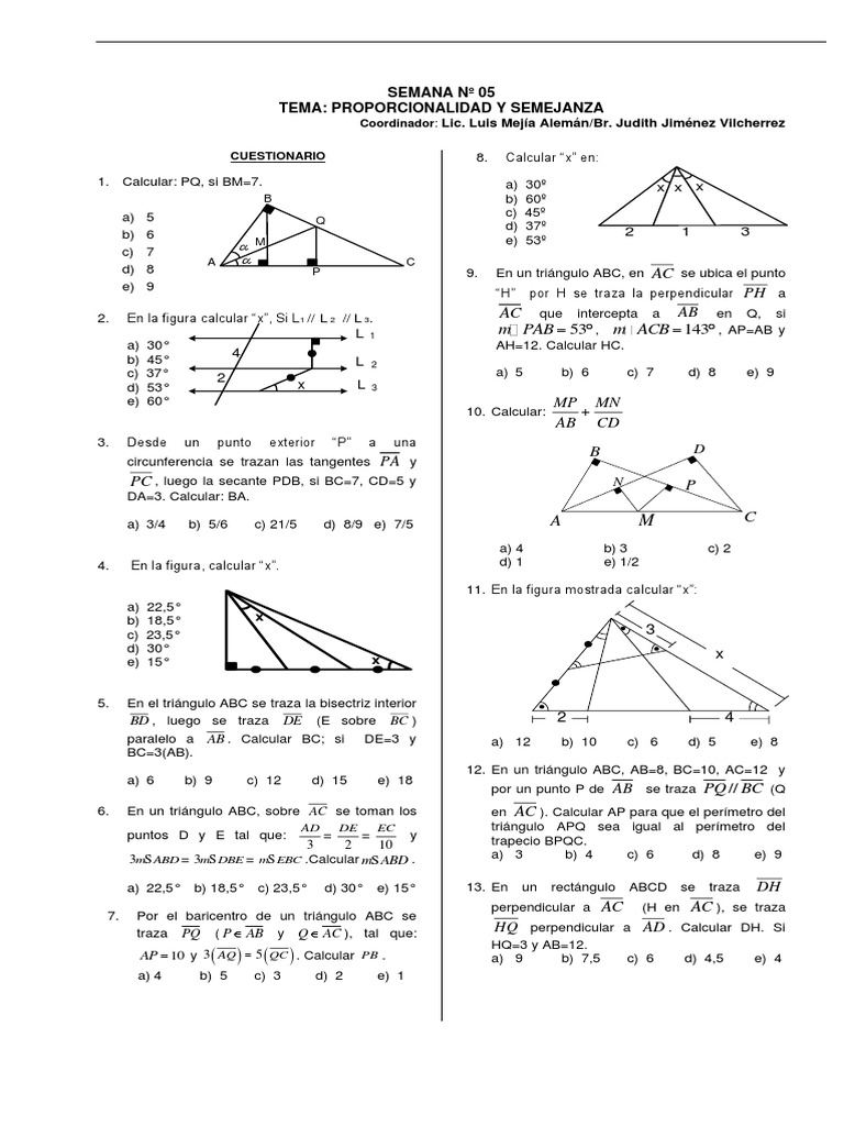 GEOMETR | PDF | Triángulo | Geometría euclidiana