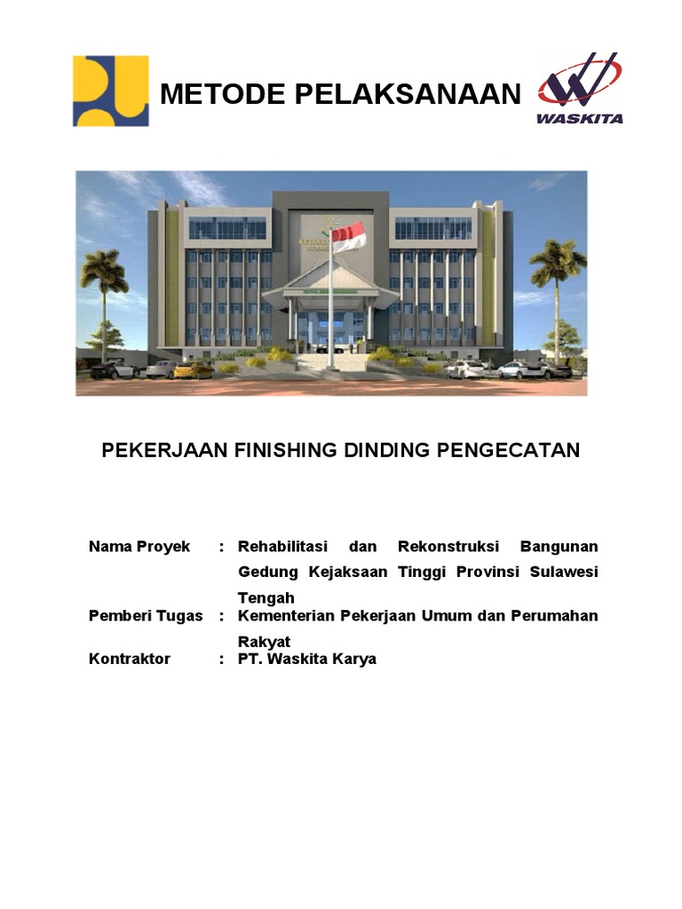 Pekerjaan Finishing Dinding Pengecatan | PDF