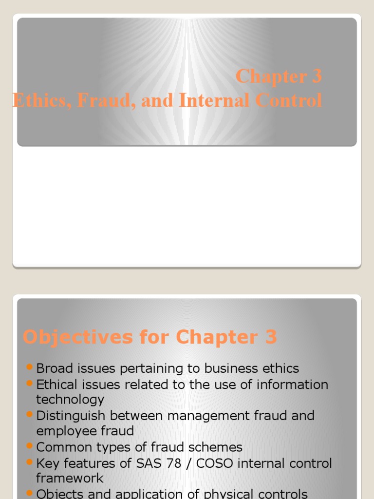 A Comprehensive Overview of Ethics, Fraud, Internal Controls, and the ...