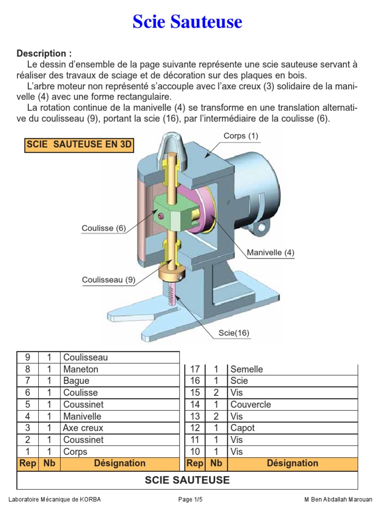 Scie Sauteuse (Application) | PDF | Vitesse | Mouvement de rotation