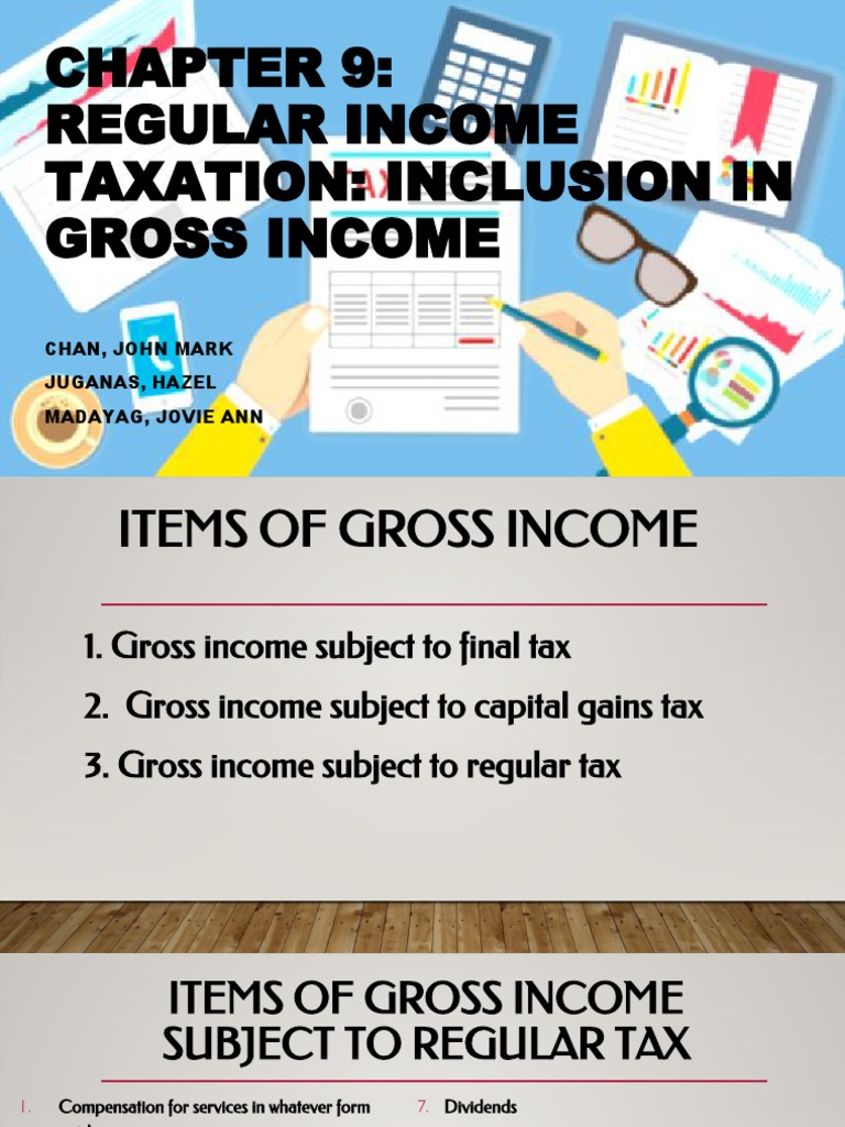 Regular Income Taxation: Inclusion in Gross Income: Chan, John Mark ...