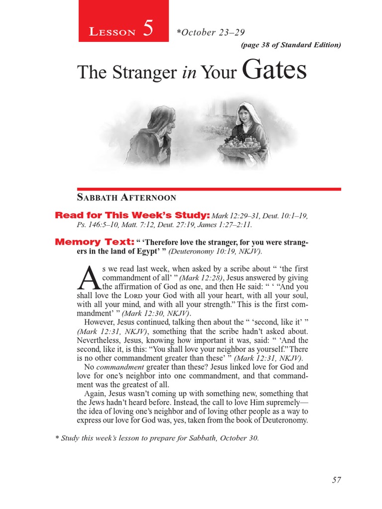 The Stranger in Your Gates | PDF | New Covenant | Ten Commandments