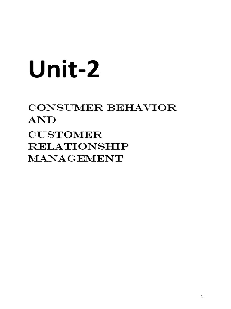 CBCRM Unit2 Study Material | PDF | Perception | Motivational