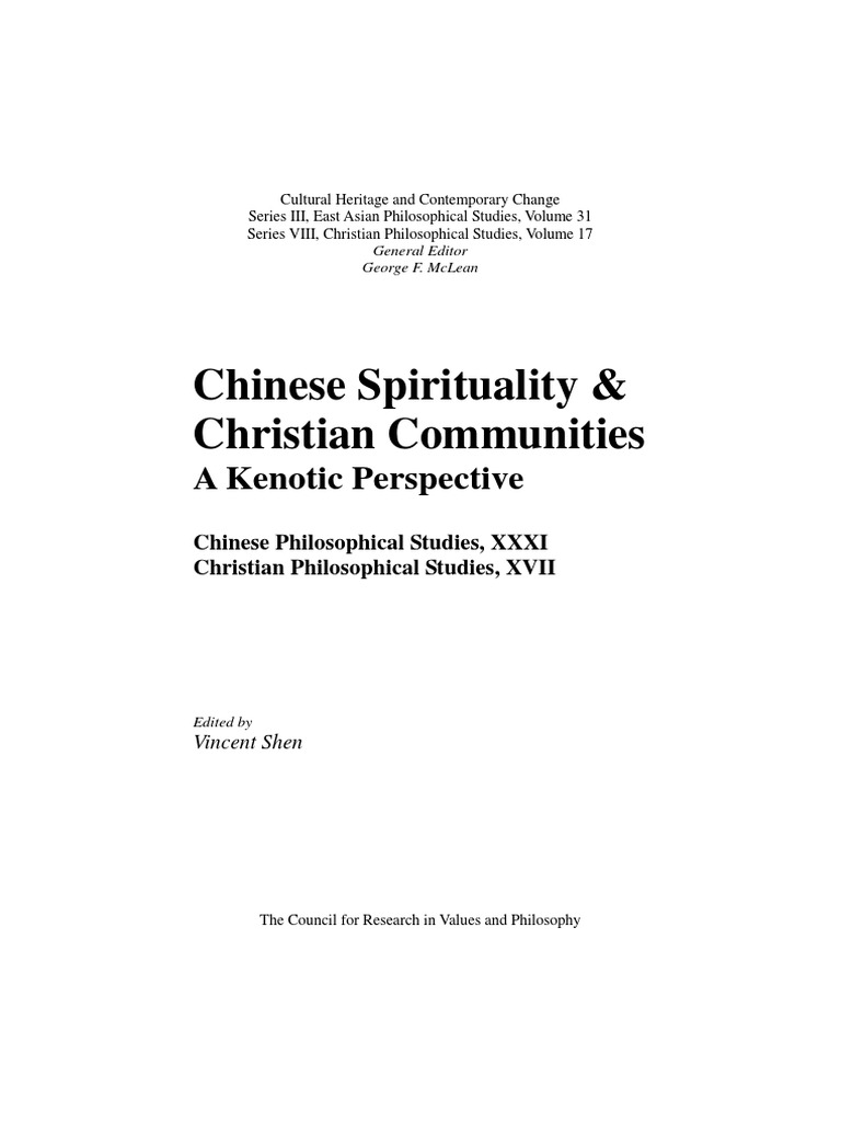 Christ S Kenosis in Christianity From A | PDF | Mysticism | Śūnyatā