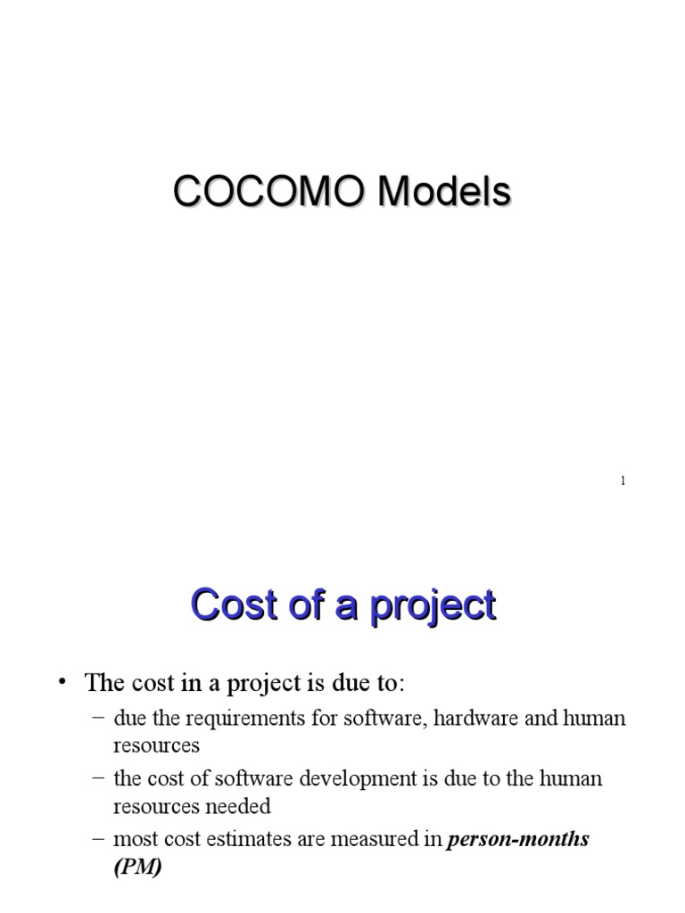 Cocomo Models | Download Free PDF | Computer Engineering | System