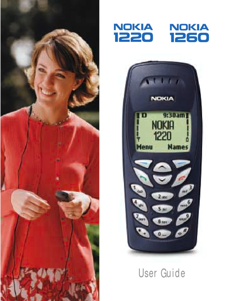Nokia 1220/1260 | PDF | Battery Charger | Menu (Computing)