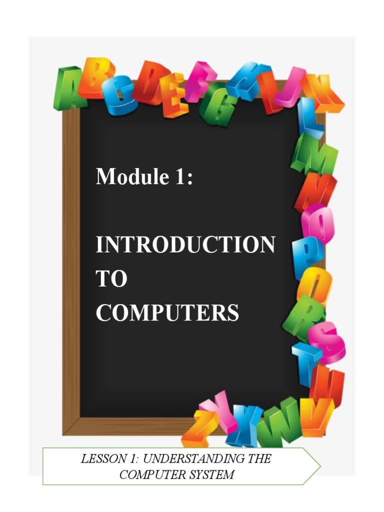 TO Computers: Lesson 1: Understanding The Computer System | PDF ...