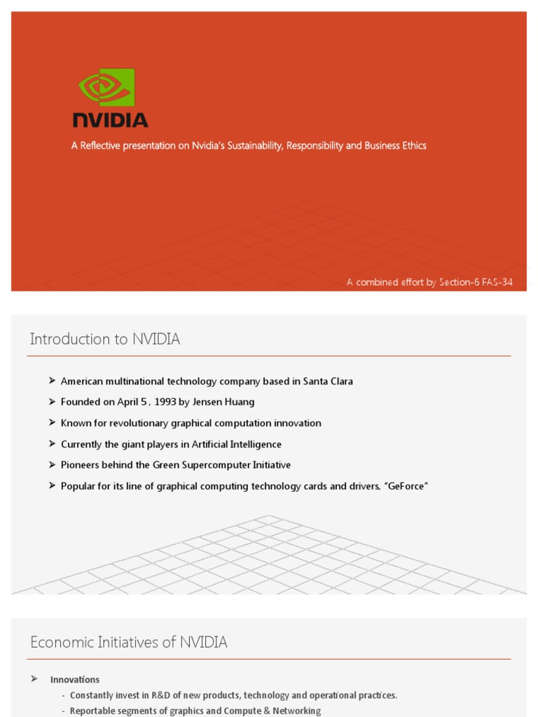Nvidia Sustainiblity Review | PDF | Sustainability | Employment