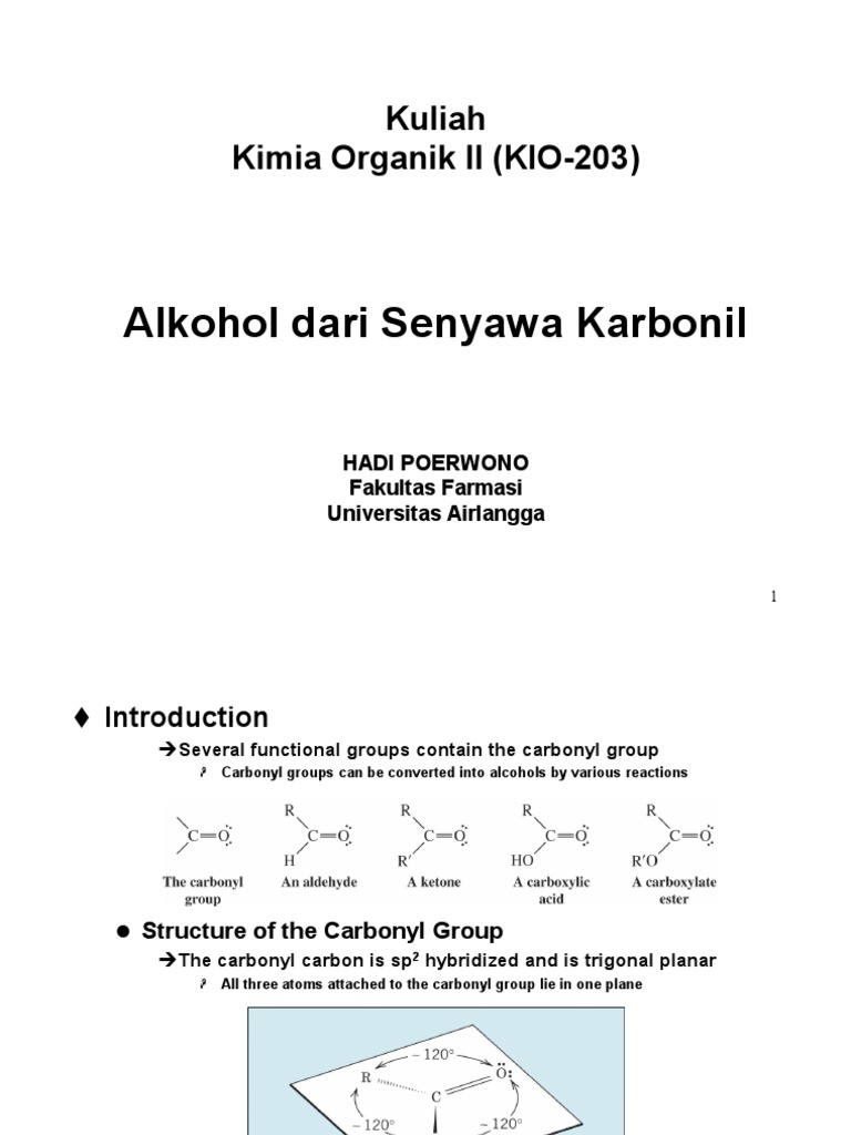 Alkohol Dari Senyawa Karbonil | PDF | Aldehyde | Alcohol