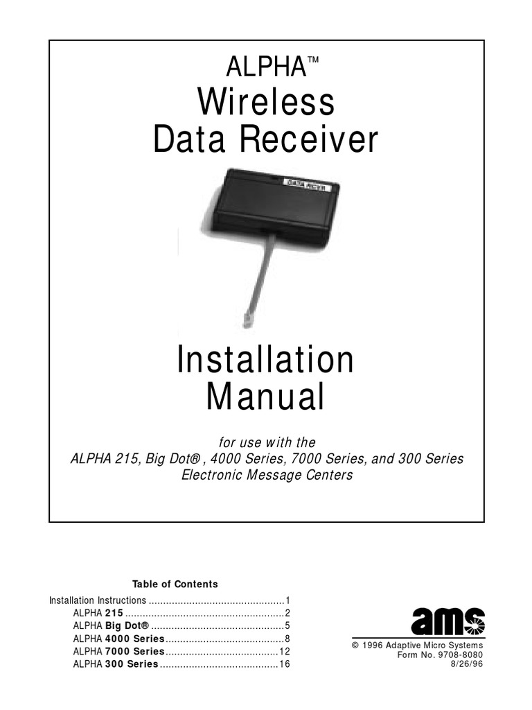 Alpha Wireless | PDF | Electrical Connector | Trademark