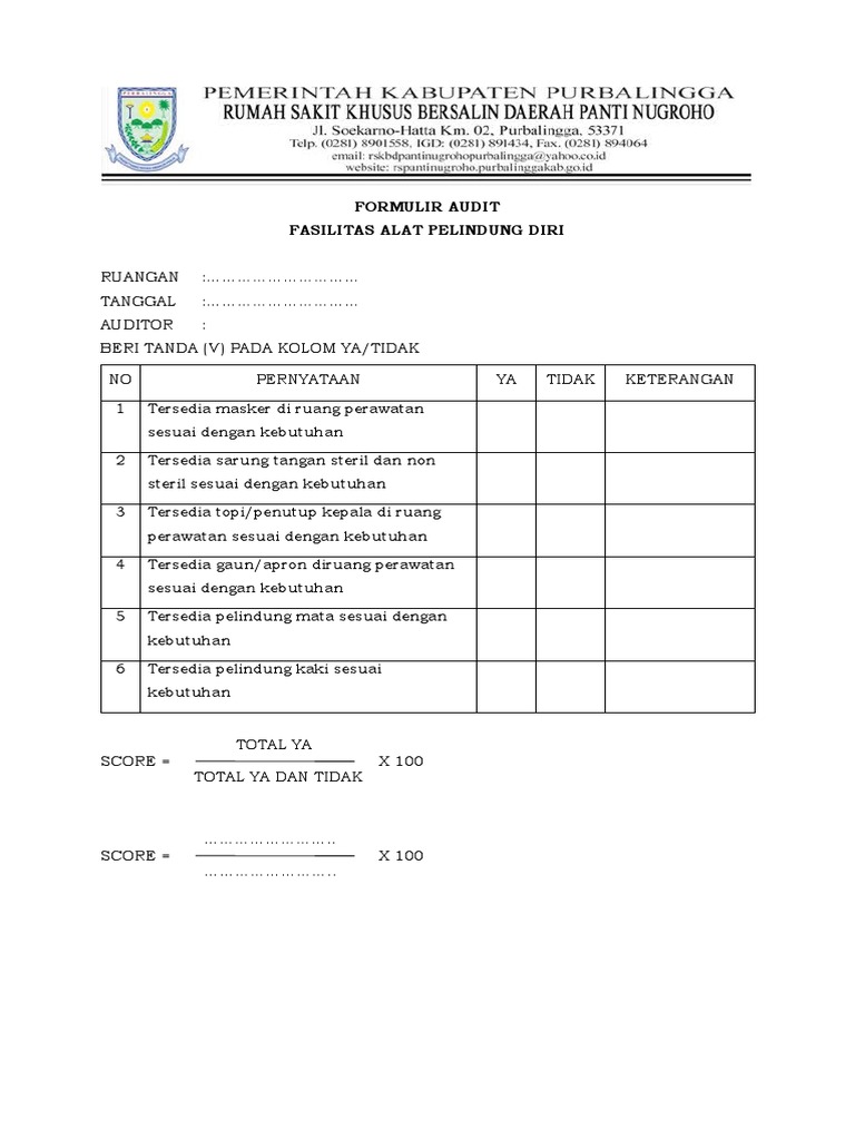 Form Audit Apd | PDF