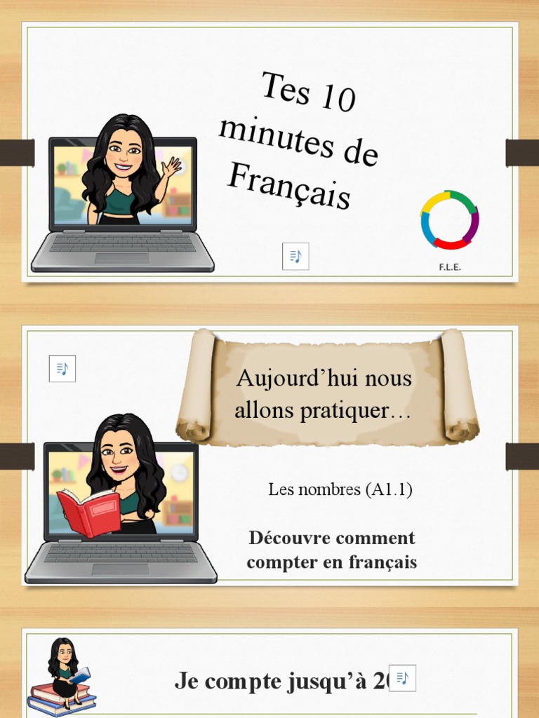 Compter en français : Nombres 1-20 | PDF