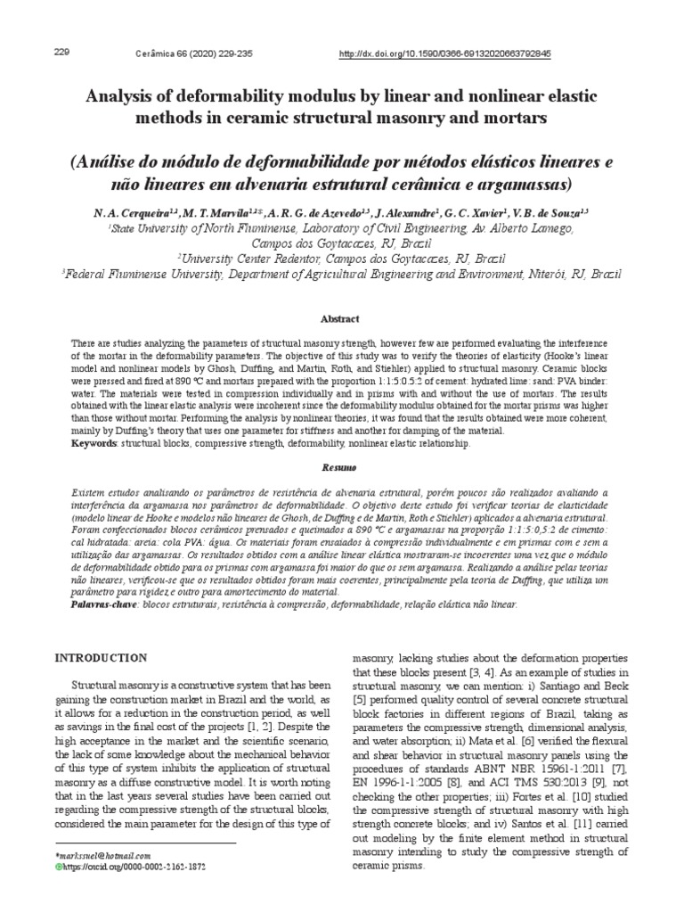 Analysis of Deformability Modulus by Linear and Nonlinear Elastic ...