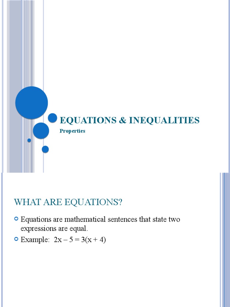 1 Properties of Equality PPT Nj4c00 | PDF | Multiplication | Equations