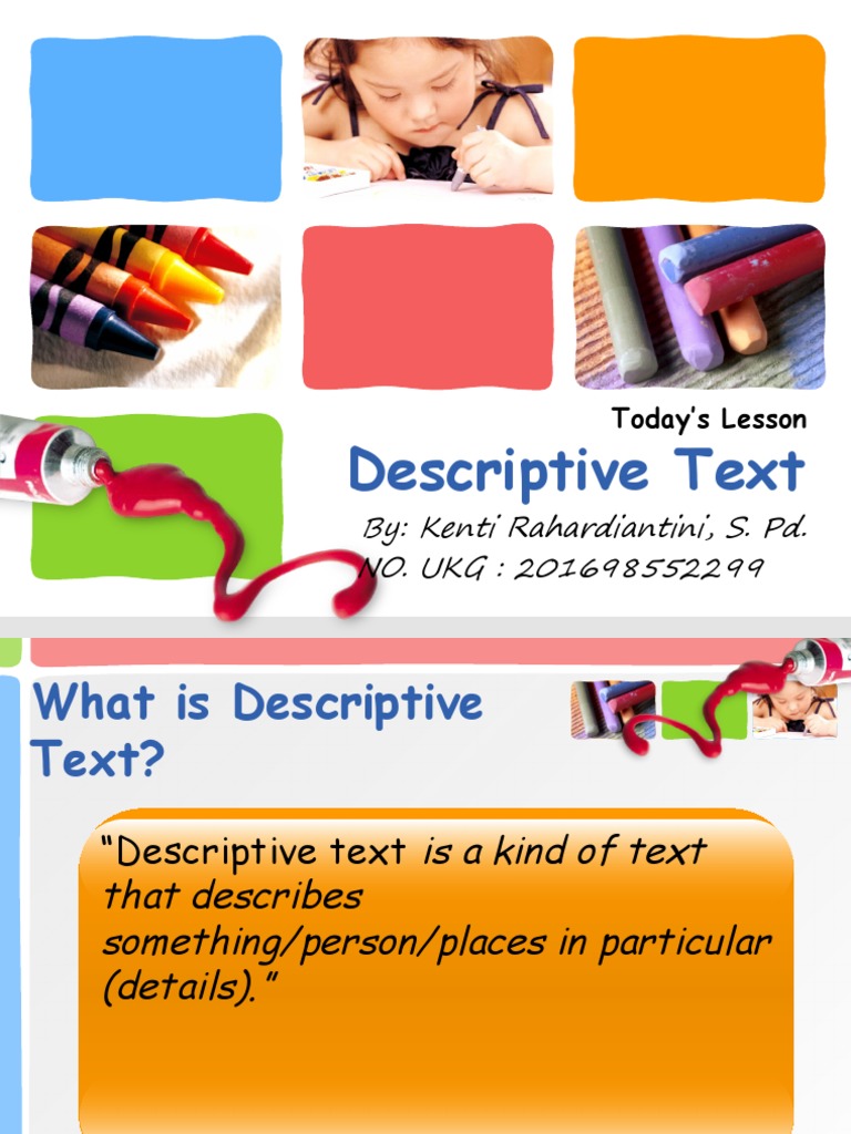 Descriptive Text - PPT | PDF | Verb | Adverb