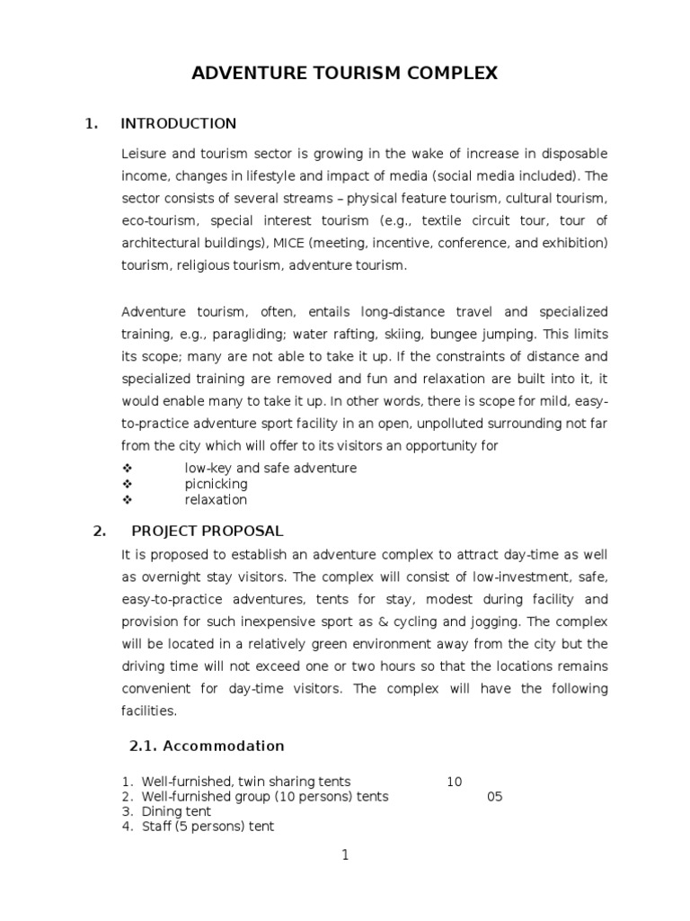 Mafefe Adventure Sports Complex Proposal | PDF | Expense | Interest