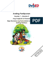 AP2 ARALIN 4 - Mga Bumubuo Sa Aking Komunida | PDF