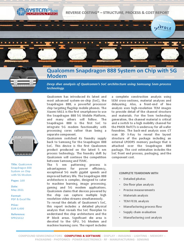 Qualcomm Snapdragon 888 | Download Free PDF | System On A Chip ...