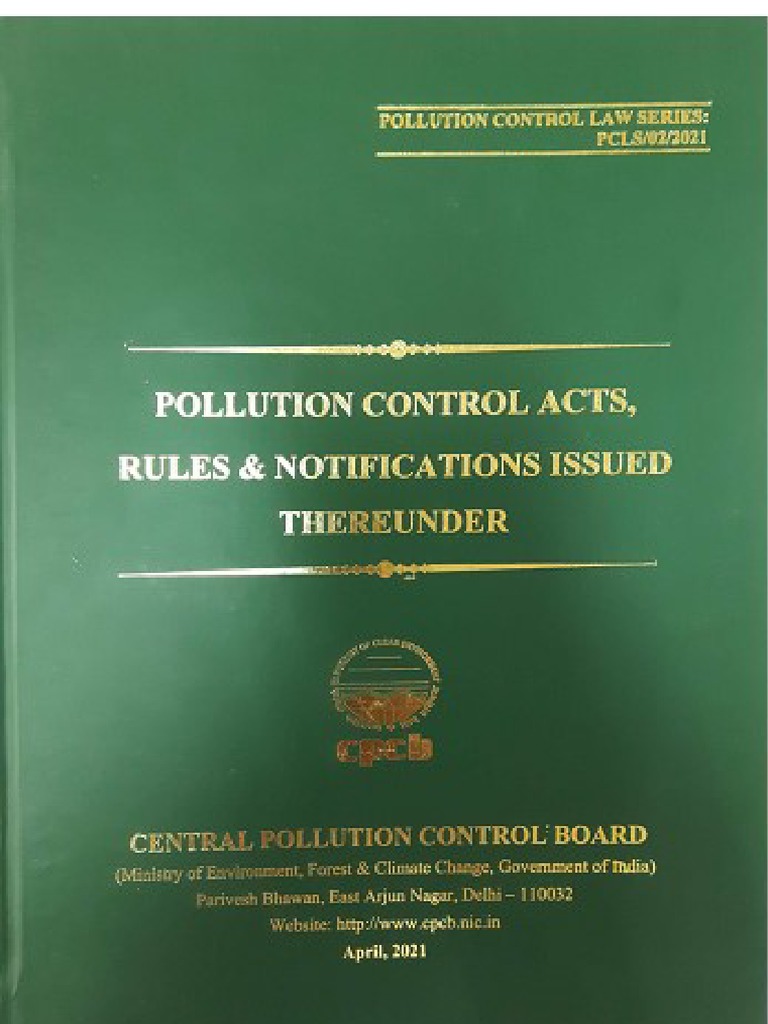 Pollution Control Law Series 2021 7th Edition | PDF | Liquefied ...