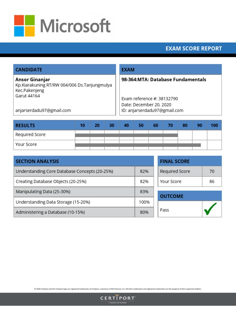 98-364 - MTA - Database Fundamentals | PDF | Databases | Information ... 98-364 - MTA - Database Fundamentals | PDF | Databases | Information ...