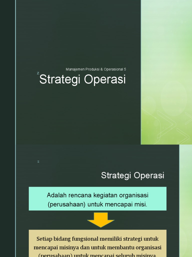 Bab 4. STRATEGI OPERASI | PDF | Bisnis | Pengelolaan Keuangan & Uang