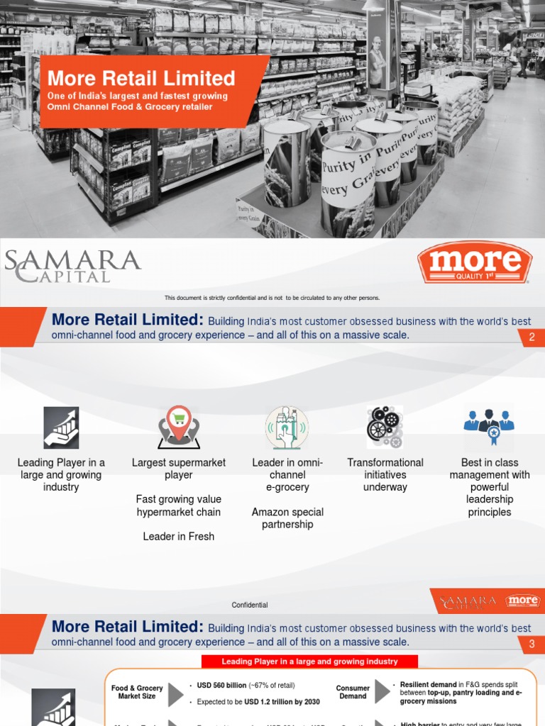 More Retail Limited: One of India's Largest and Fastest Growing Omni ...