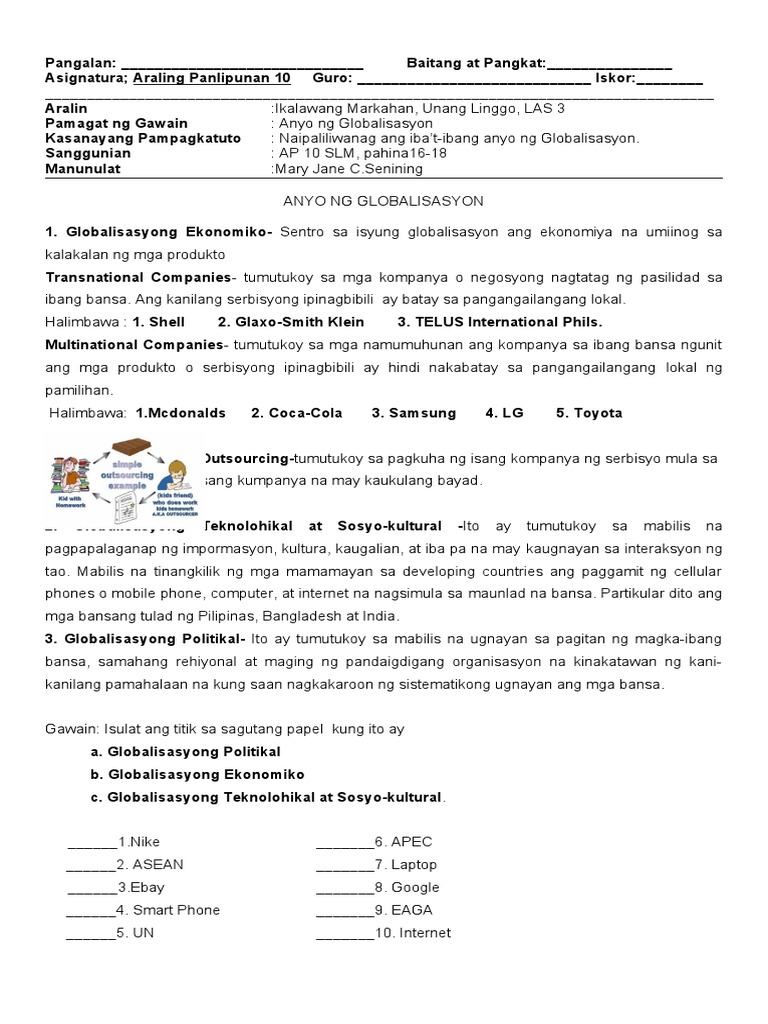 Ap10 Q2 W1 Las3 | PDF