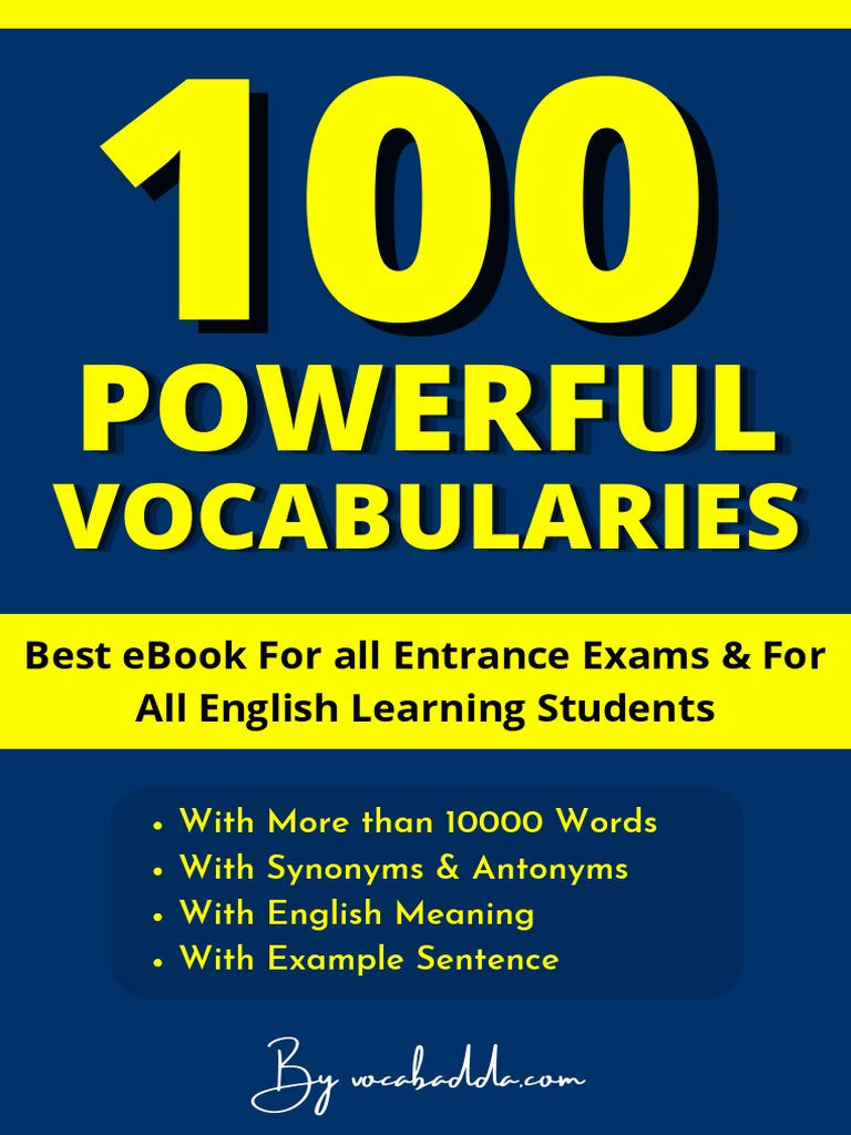 100 Vocab Ebook | PDF | Verb | English Language