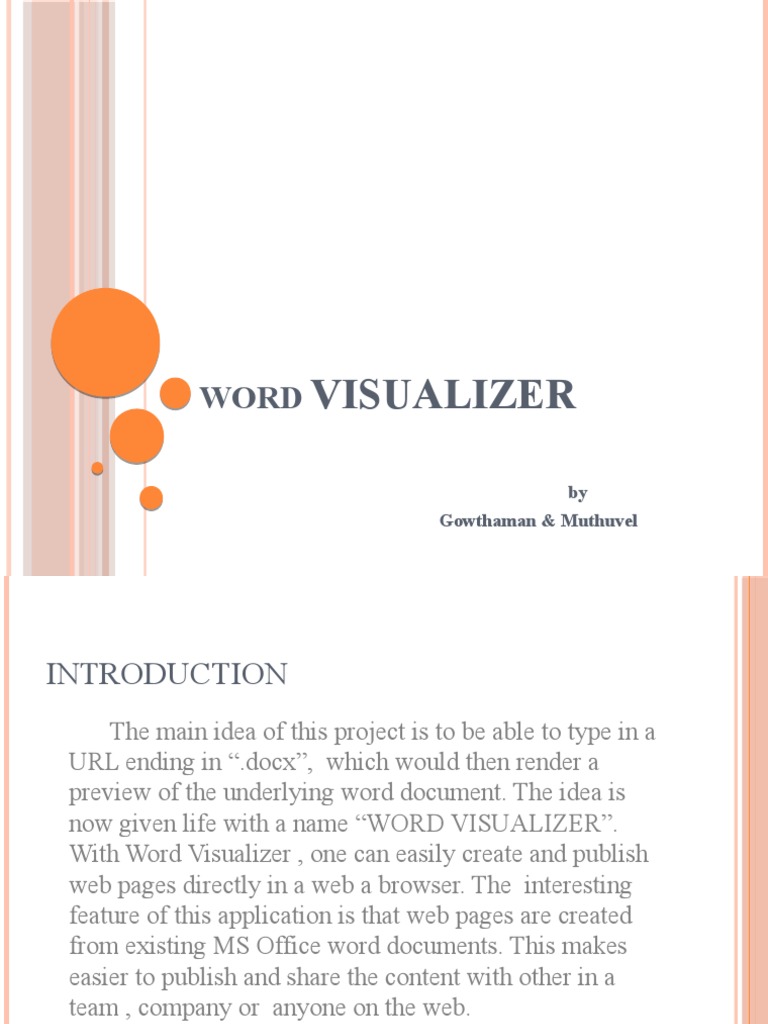 Visualizer: by Gowthaman & Muthuvel | PDF | Internet & Web | World Wide Web