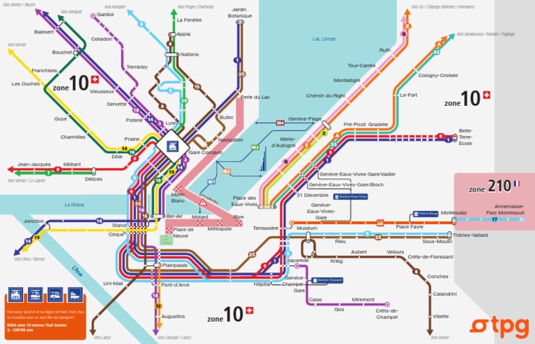 Billet Zone 10 Genève : Transport Public | PDF | Genève | Transport public