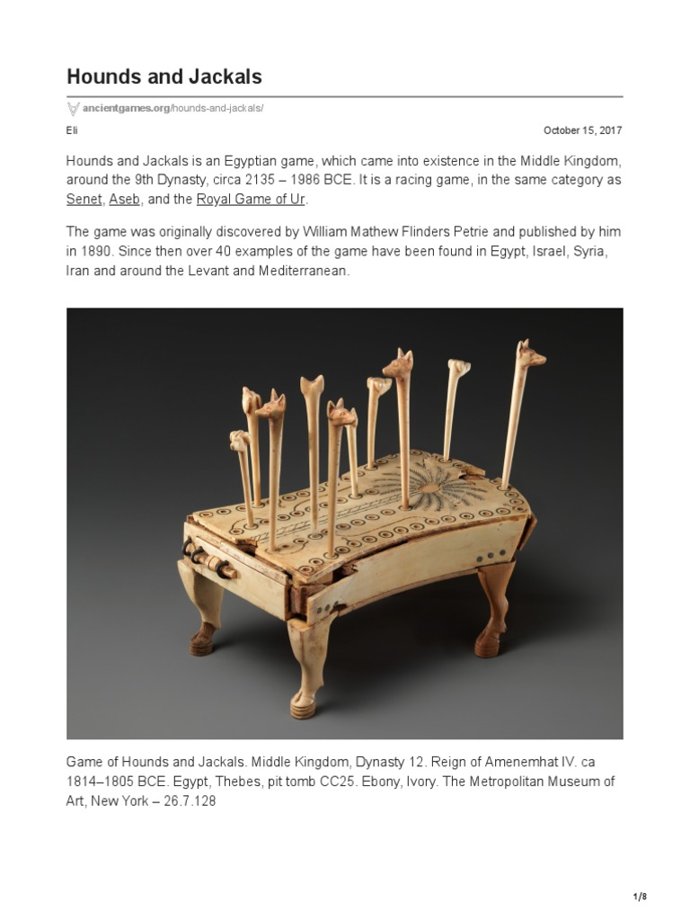 Hounds and Jackals | PDF | Ancient Egypt | Gaming