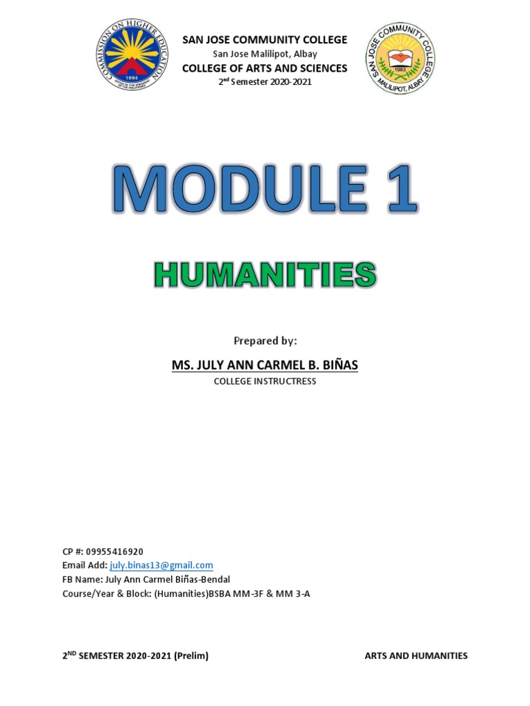 Humanities Module 1 | PDF | Humanities | Idea