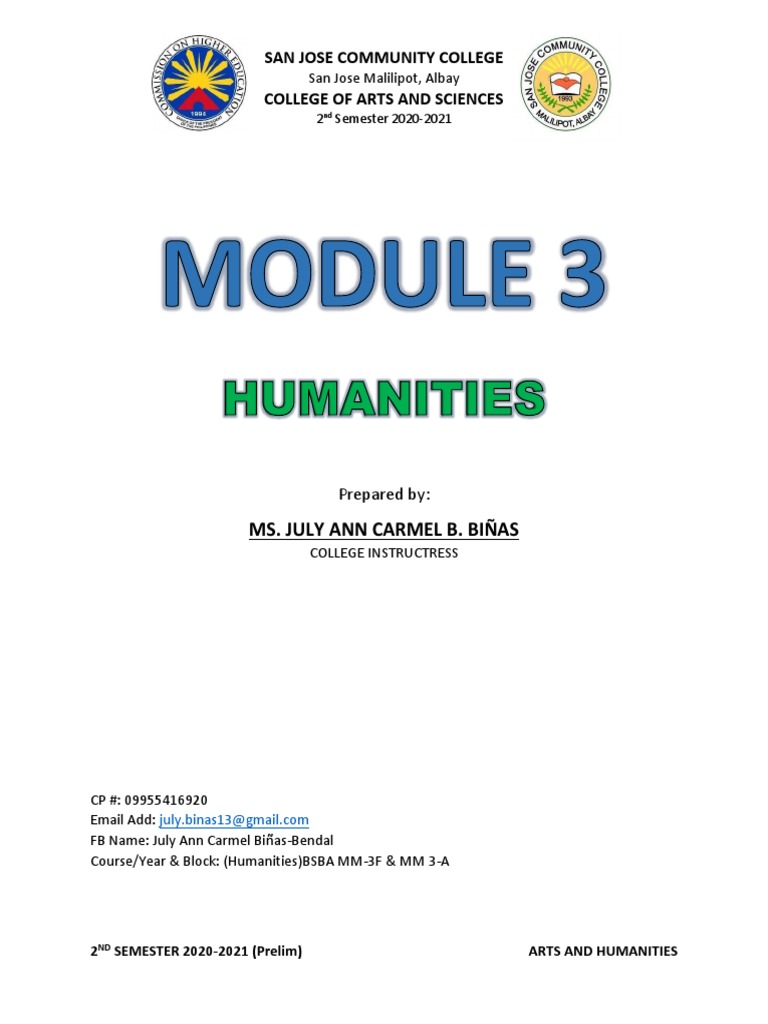 Humanities Module 3 | PDF | Philippines | Southeast Asia