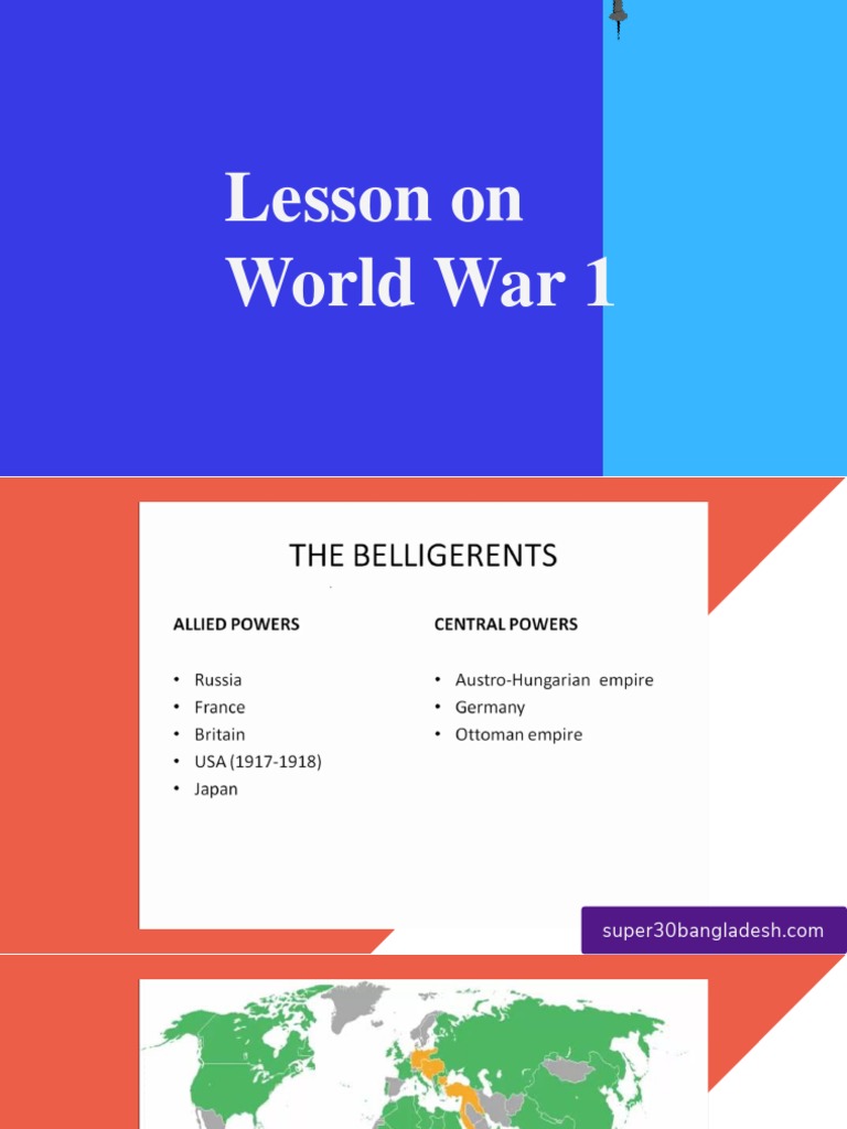 World War 1 Lesson | PDF