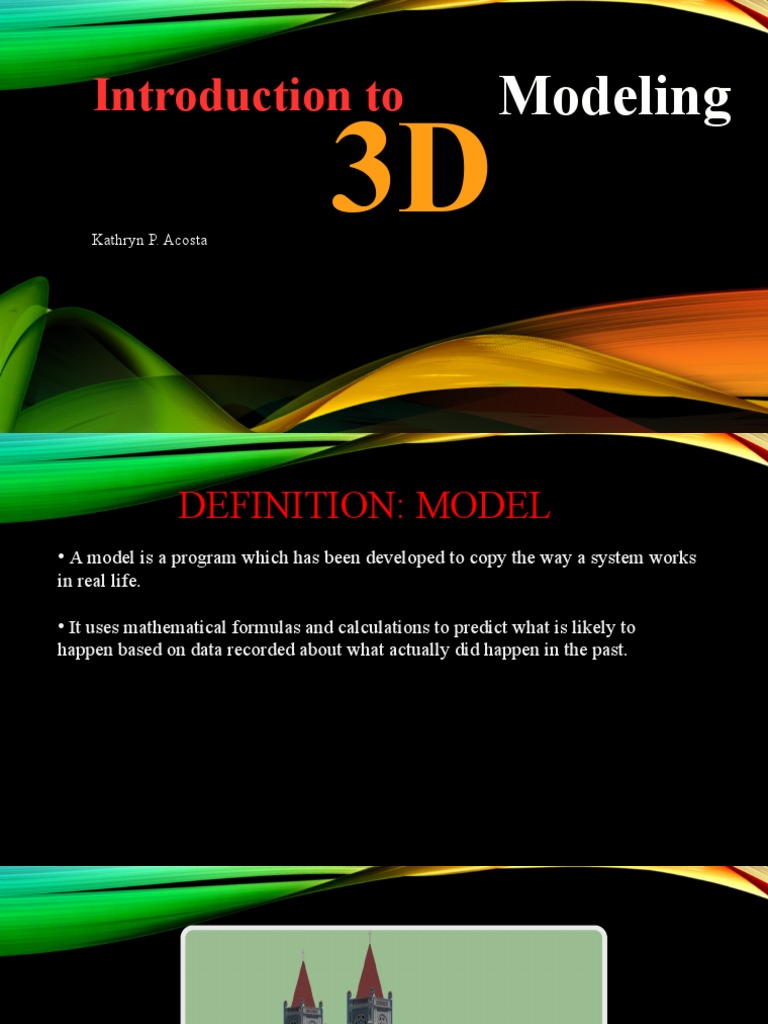 Introduction 3D Modeling | PDF | 3 D Computer Graphics | Simulation