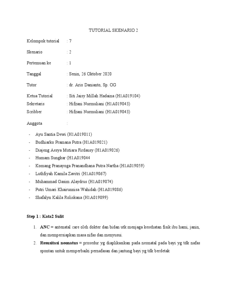 Tutorial Skenario 2 Blok 9 | PDF