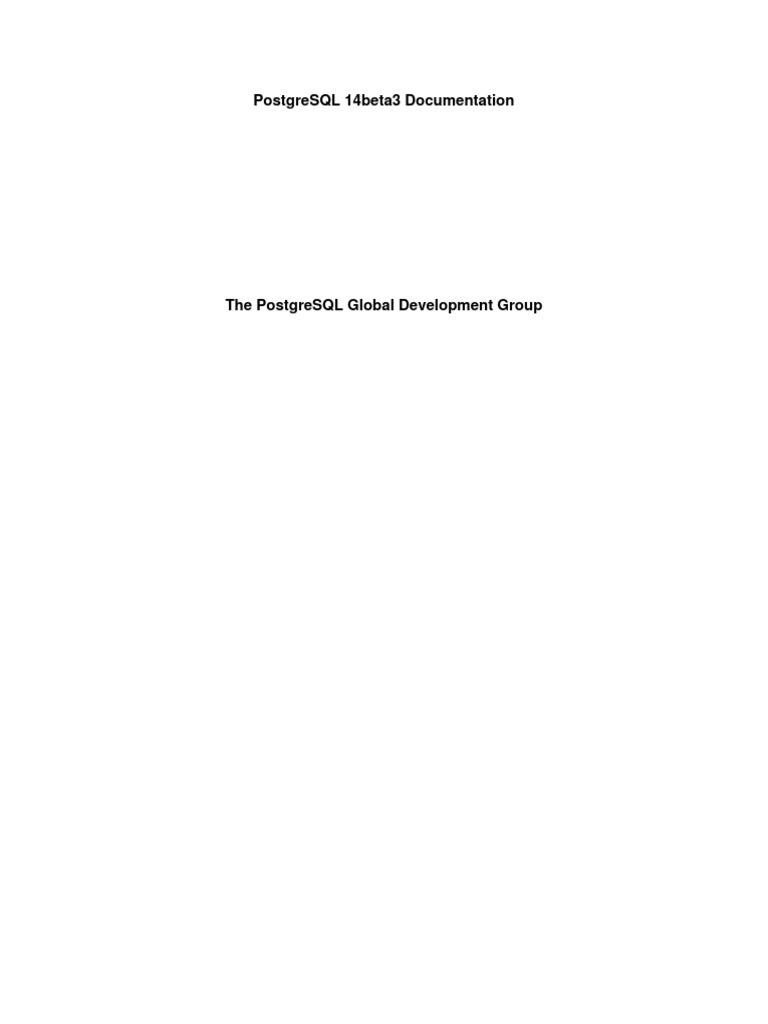 Postgresql 14 US | PDF | Database Index | Table (Database)